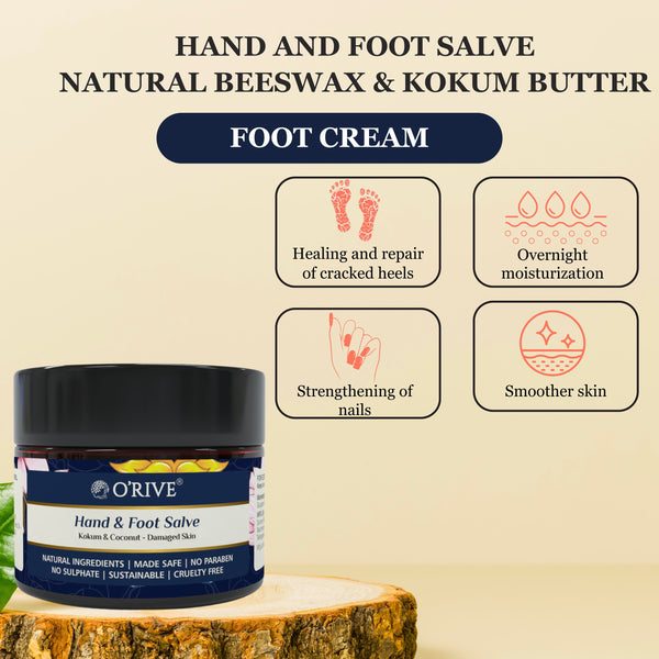 Hand & Foot Salve Foot Cream Cracked heel repair cream 50ml – Orive ...