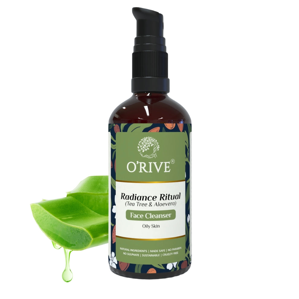 Radiance Ritual (Tea Tree) Facewash For Oily Skin 50ml – Orive Organics